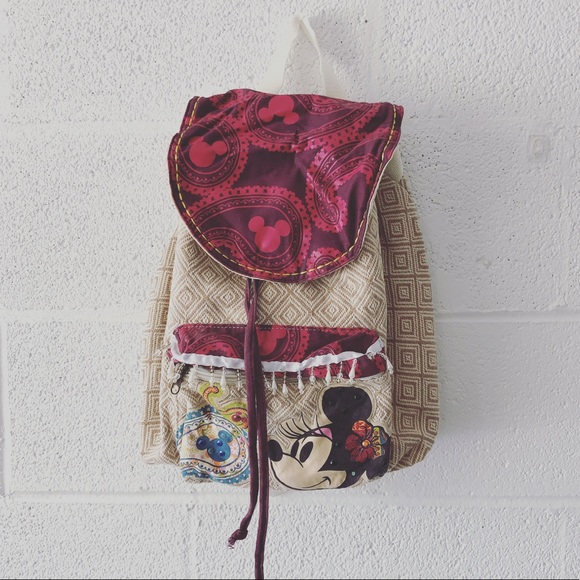 Disney | Bags | Disney Parks Minnie Mouse Book Bag | Poshmark